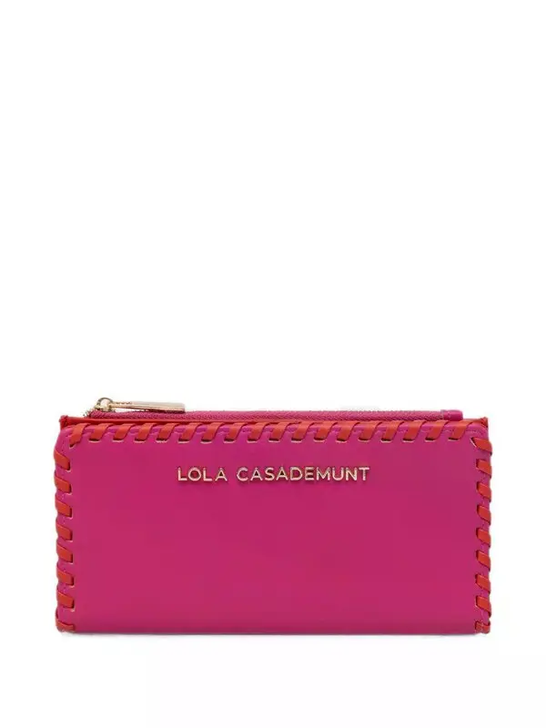 Lola Casademunt Whipstitch-trim Wallet - Pink