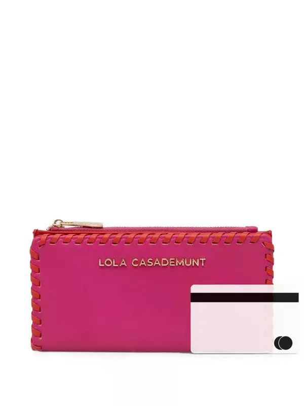 Lola Casademunt Whipstitch-trim Wallet - Pink