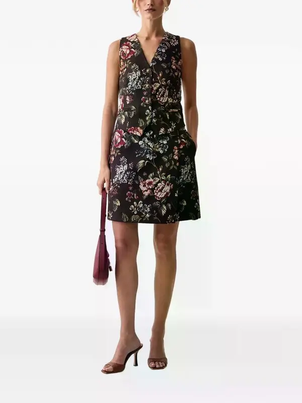 Luisa Spagnoli Semaforo Floral-jacquard Waistcoat