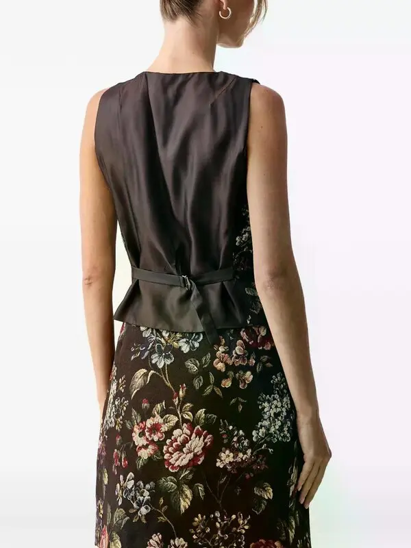 Luisa Spagnoli Semaforo Floral-jacquard Waistcoat