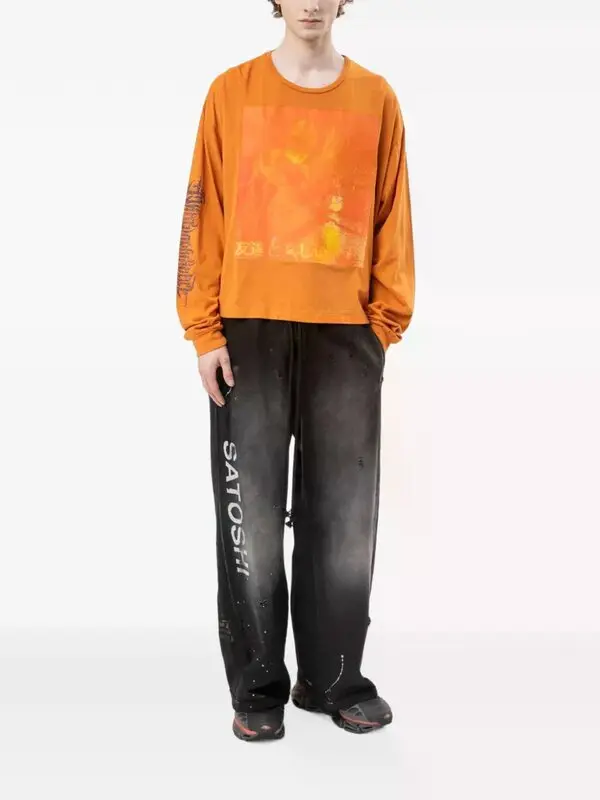 MARKING DISTANCE Graphic-print Long-sleeve T-shirt