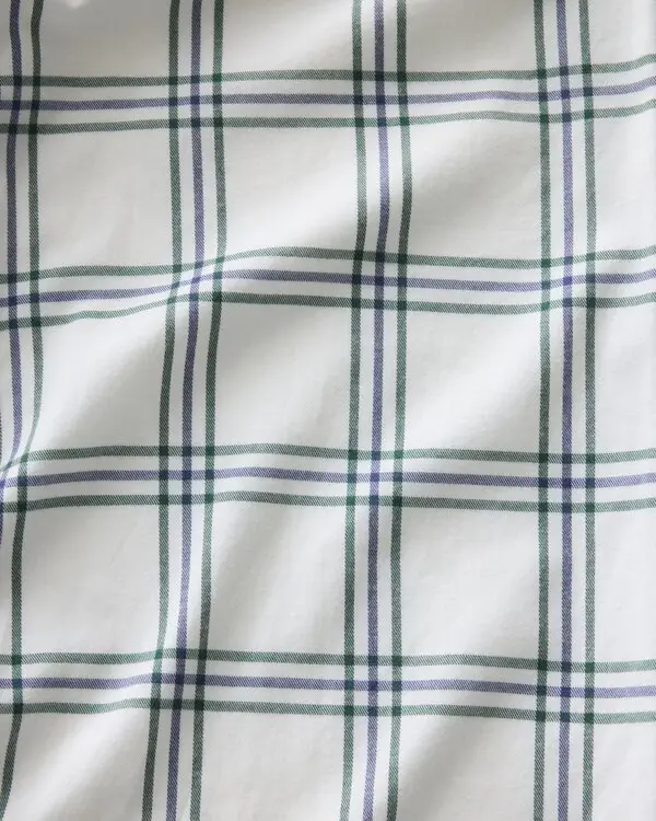 HAVEN WELL WITHIN Organic Cotton Windowpane Pajama Top