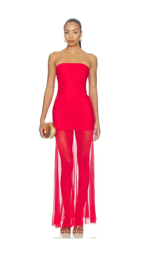 MORE TO COME Britney Maxi Dress In Red