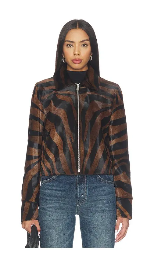 Simkhai Daria Jacket In Brown