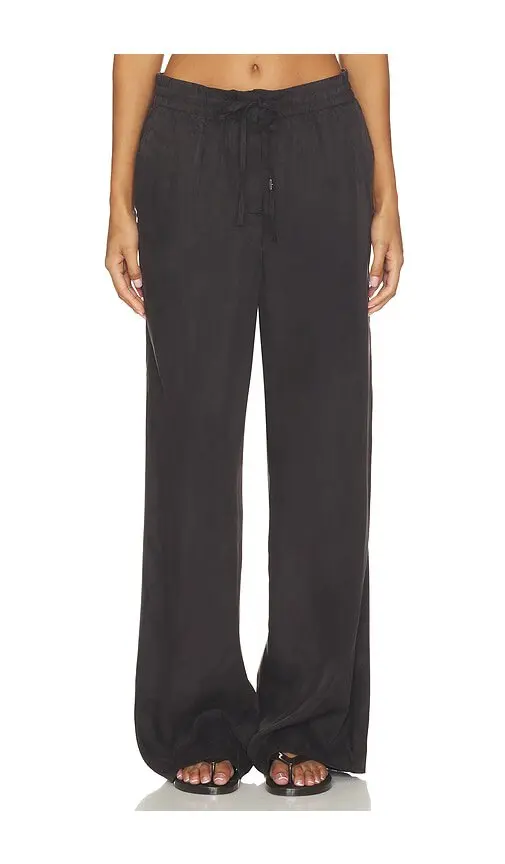 Helmut Lang Fluid Po Pant In Brown