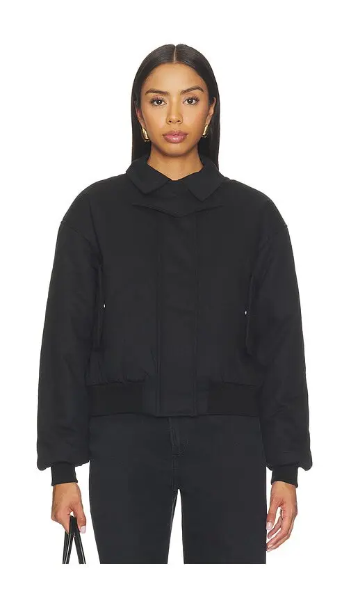 Paris Georgia Elemental Utilitarian Bomber With Fur Collar