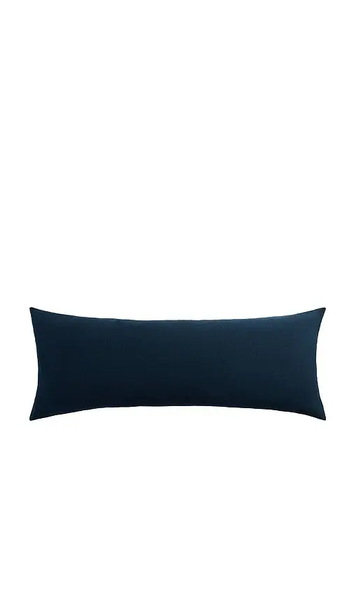PARACHUTE Vintage Linen Body Pillow Cover In Blue