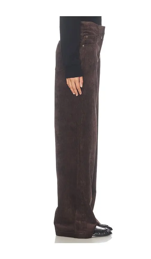 PISTOLA Jadyn Low Slung Palazzo Pant In Brown