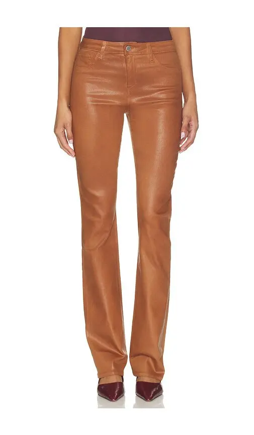 L'Agence Selma Sleek Baby Boot Pant In Tan
