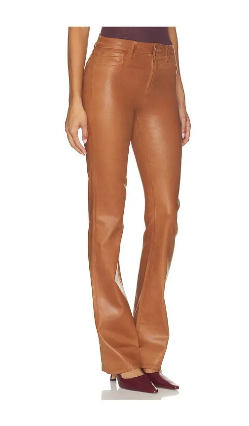 L'Agence Selma Sleek Baby Boot Pant In Tan