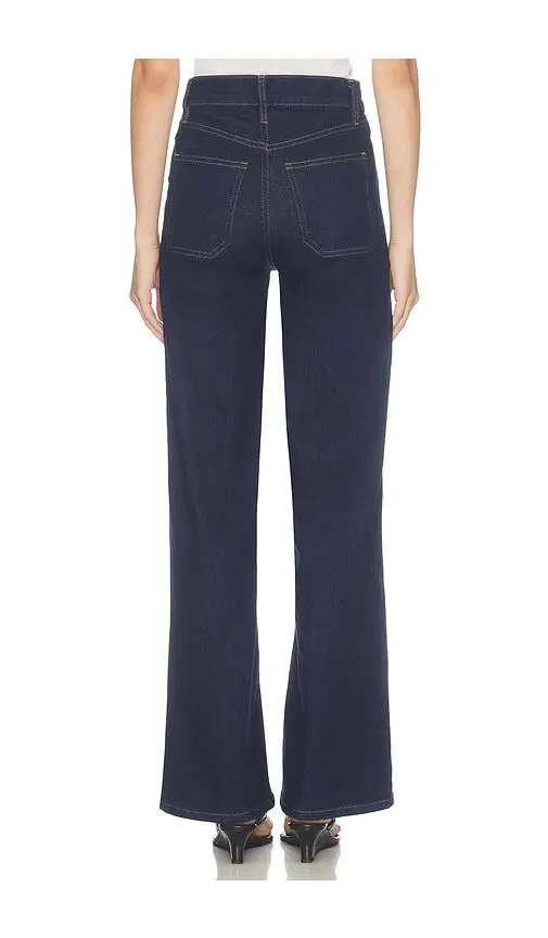 FRAME Le Slim Palazzo Pintuck Pocket In Blue