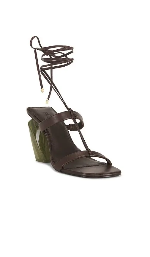 Cult Gaia Bri Sandal In Chocolate