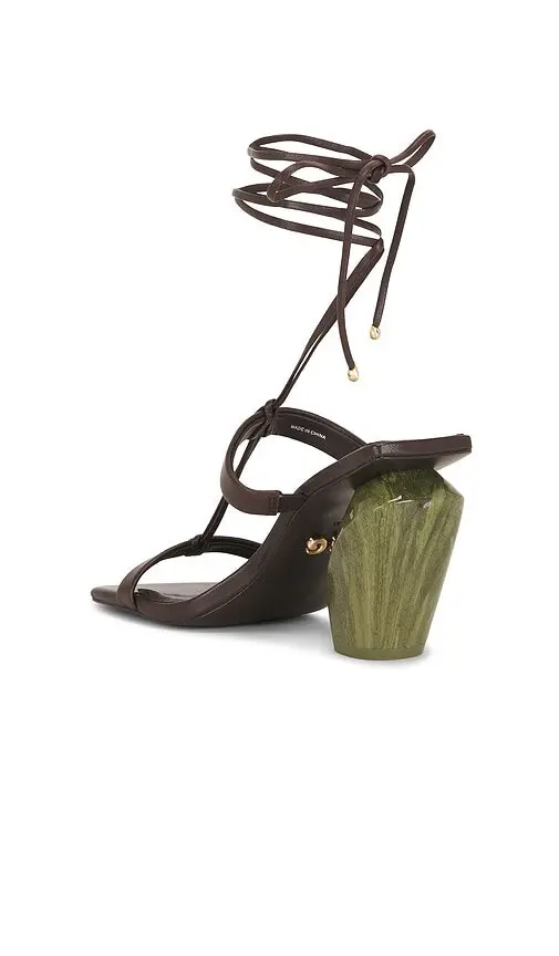 Cult Gaia Bri Sandal In Chocolate