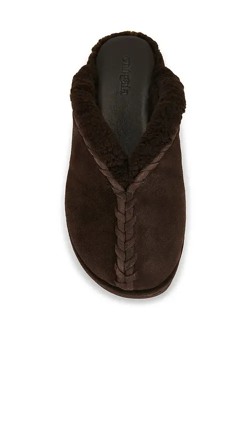 Cult Gaia Tazz Mule In Chocolate