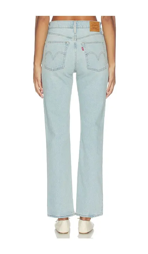 LEVI'S Ribcage Slim Straight Jean In Blue