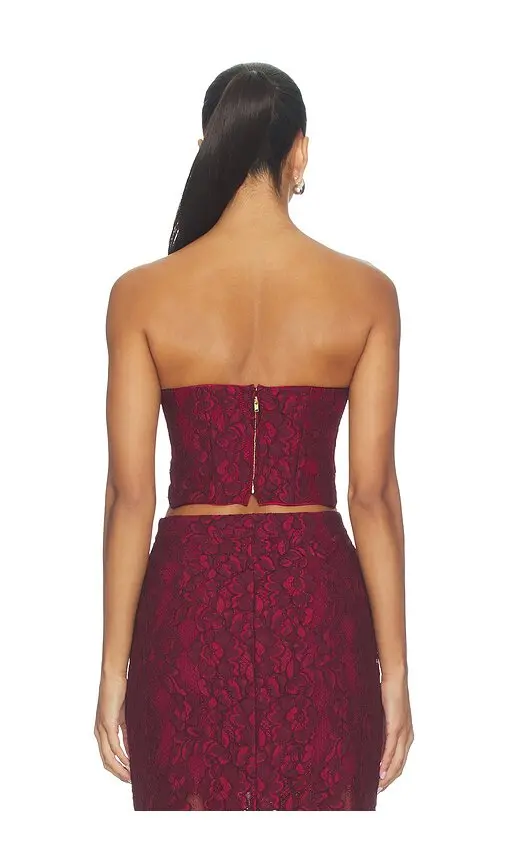 Cami Nyc Bridges Corset In Red
