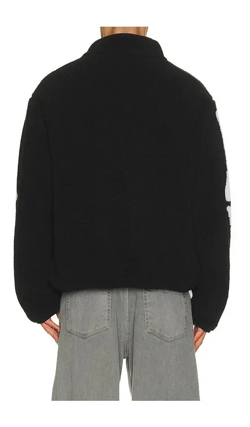 MARKET Skeletal Quarter Zip Sherpa Pullover