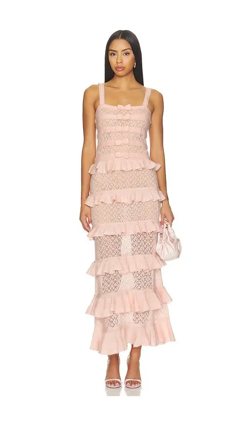 LoveShackFancy Hannelore Dress In Rose