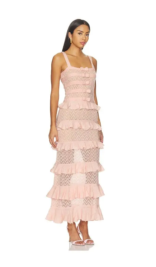 LoveShackFancy Hannelore Dress In Rose