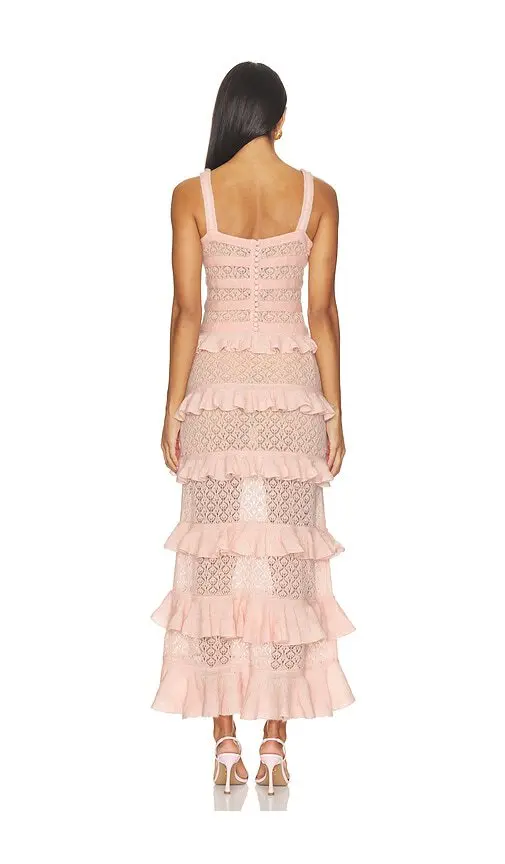 LoveShackFancy Hannelore Dress In Rose