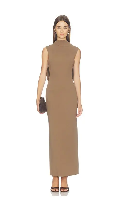 Cult Gaia Perila Dress In Tan