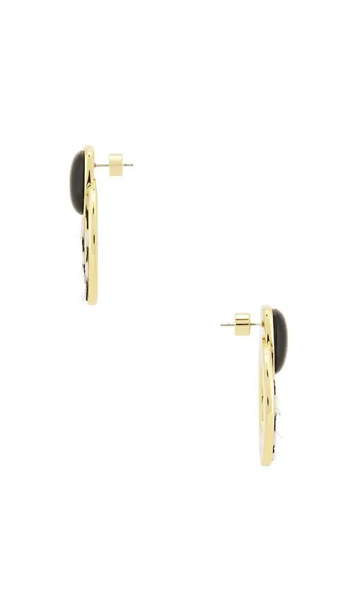 FRASIER STERLING Knockers Earrings In Black & White