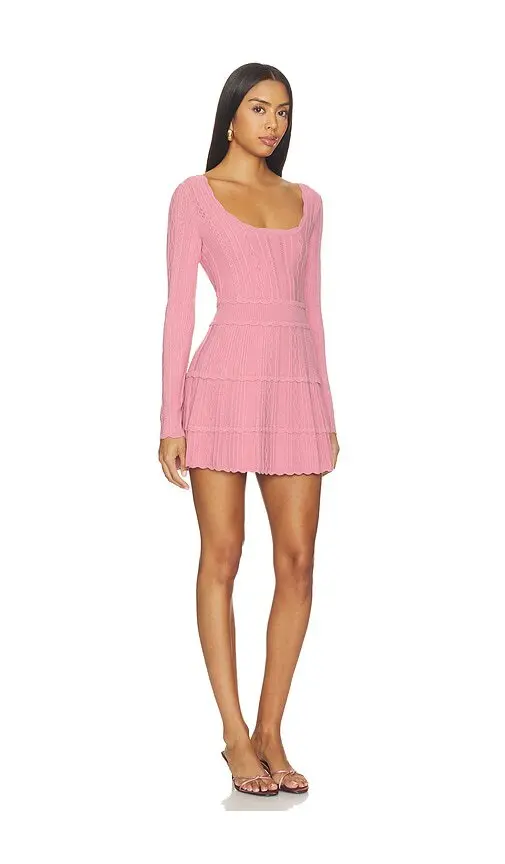 LoveShackFancy Lunelle Dress In Pink