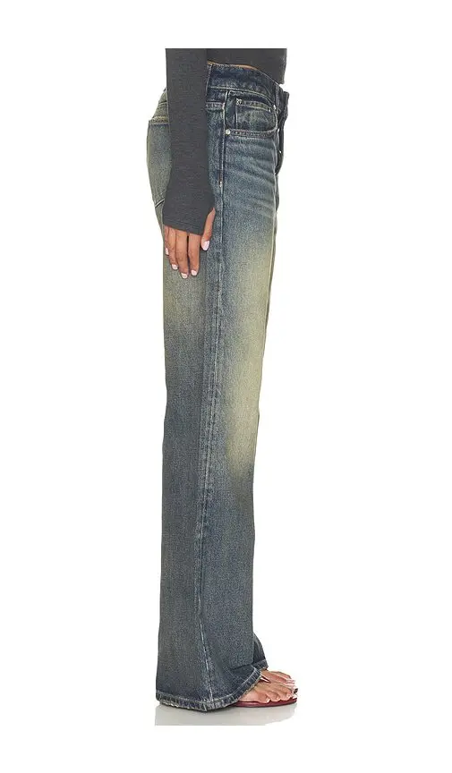 EB DENIM Rowan Mid Rise Flare Jean In Blue