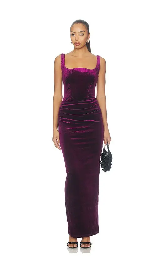 NOOKIE Veda Maxi Dress - Wine