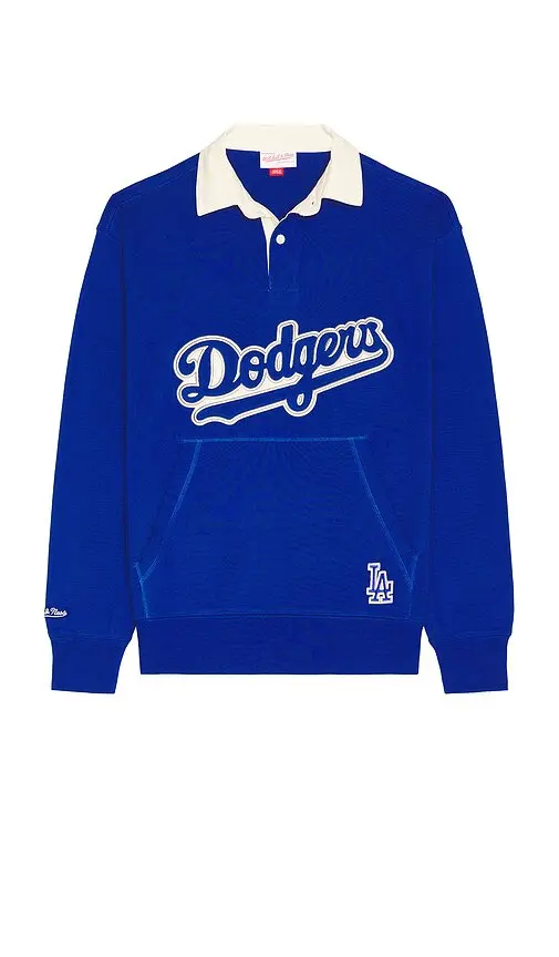 Mitchell & Ness Mlb Los Angeles Dodgers Retro Roots Polo In Blue