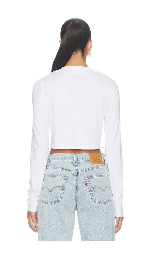 FAVORITE DAUGHTER The Laura Crop Top Long Sleeve