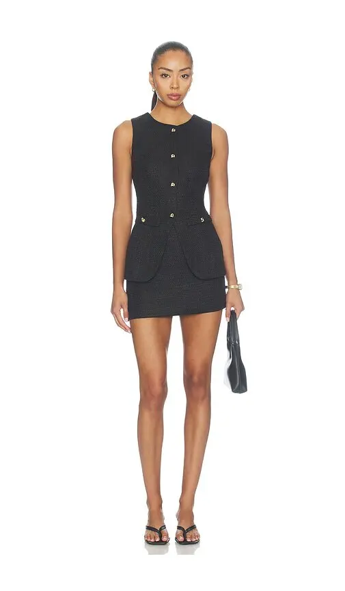 MORE TO COME Francesca Vest - Black