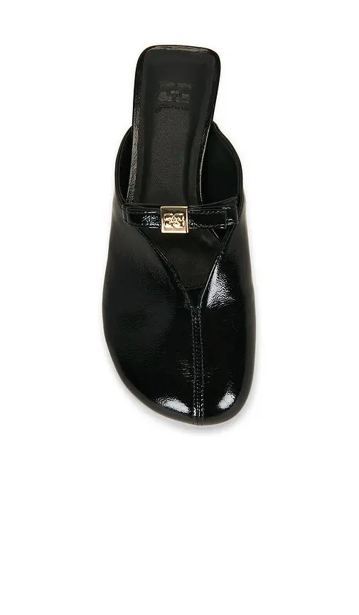 GANNI Sue Bow Kitten Heel Deep Shine