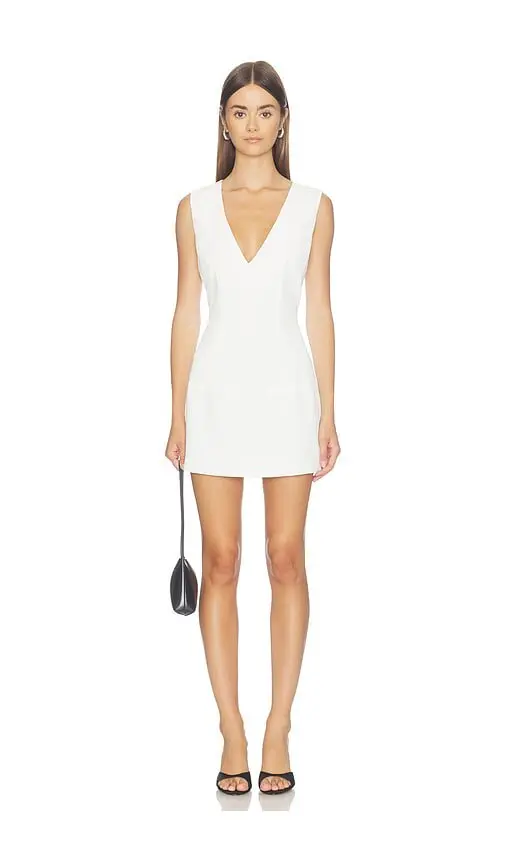 SNDYS. Raquel Mini Dress - White