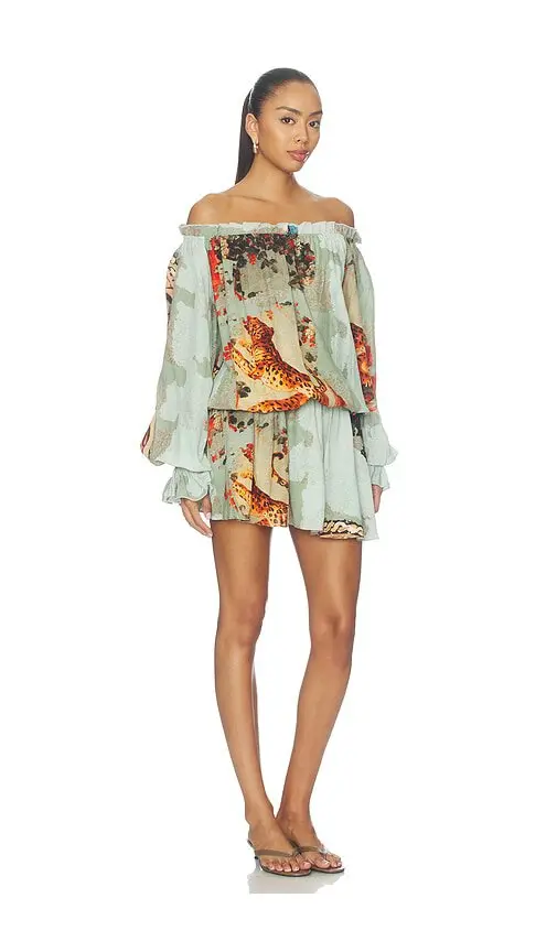 MUMA WORLD Bastet Yasmine Mini Dress In Multi