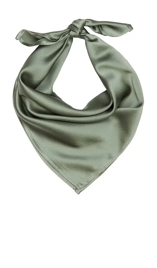 Donni. X The Silk Scarf In Sage - Dill