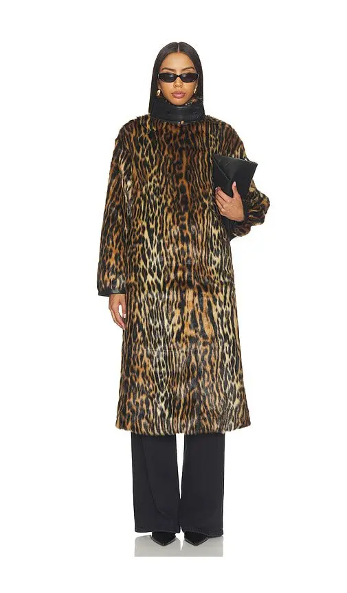 ET OCHS Vonn Combo Coat In Brown