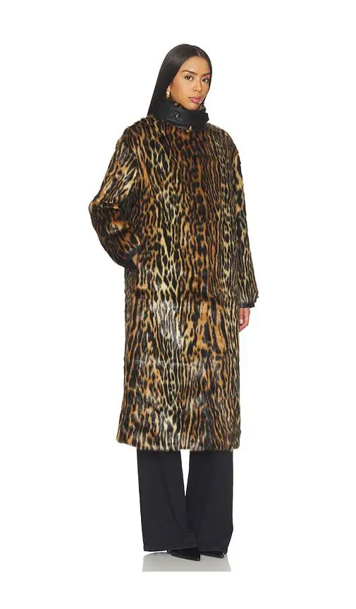 ET OCHS Vonn Combo Coat In Brown