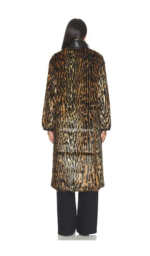 ET OCHS Vonn Combo Coat In Brown
