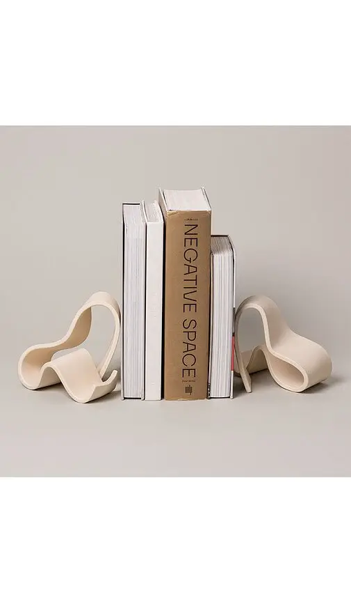 SIN Fettu Bookends Set Of 2 In Cream