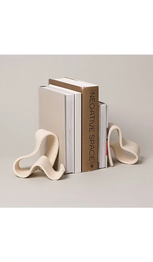 SIN Fettu Bookends Set Of 2 In Cream