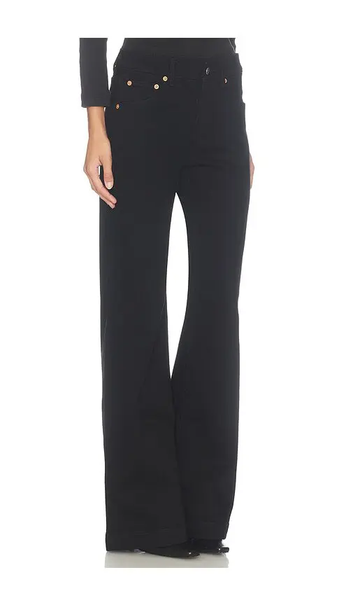 Rolla's Jane Aline Flare Jeans In Black