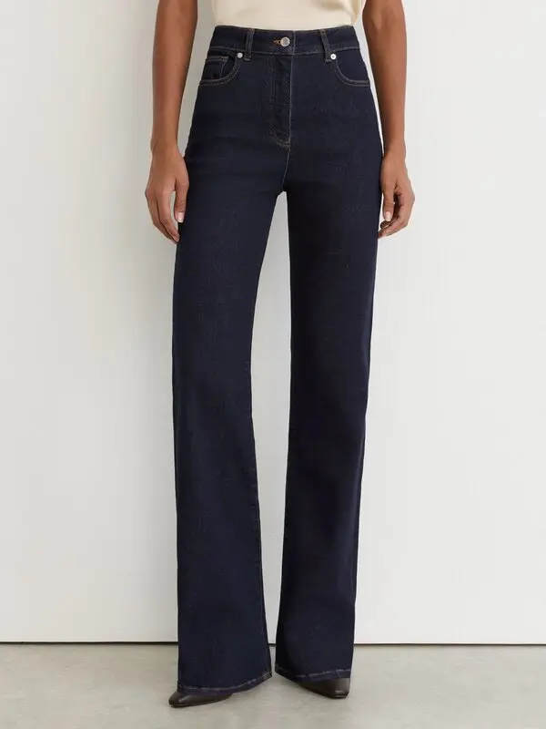 REISS Andi Petite High-rise Bootcut Jeans