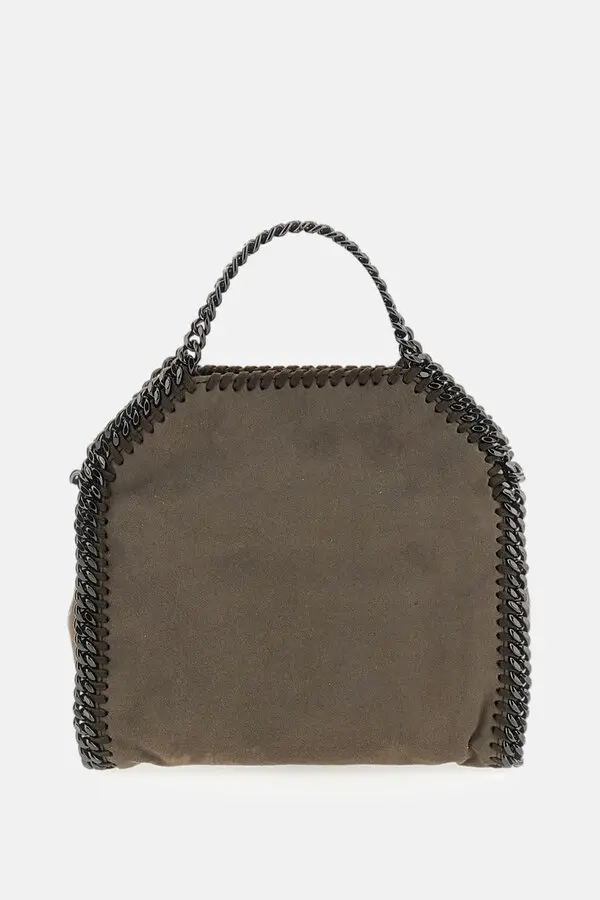 Stella McCartney Borsa Tote Tiny Falabella Alter Suede - Grigio