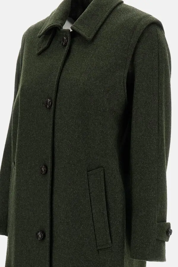SCHNEIDERS Lena Cappotto Loden Lungo - Green