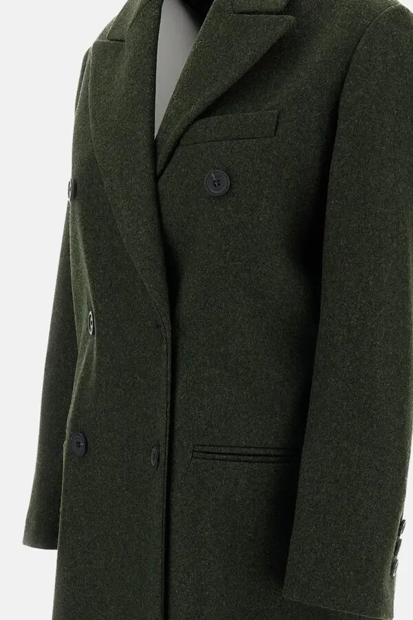 SCHNEIDERS Bella Cappotto Lungo Loden - Verde