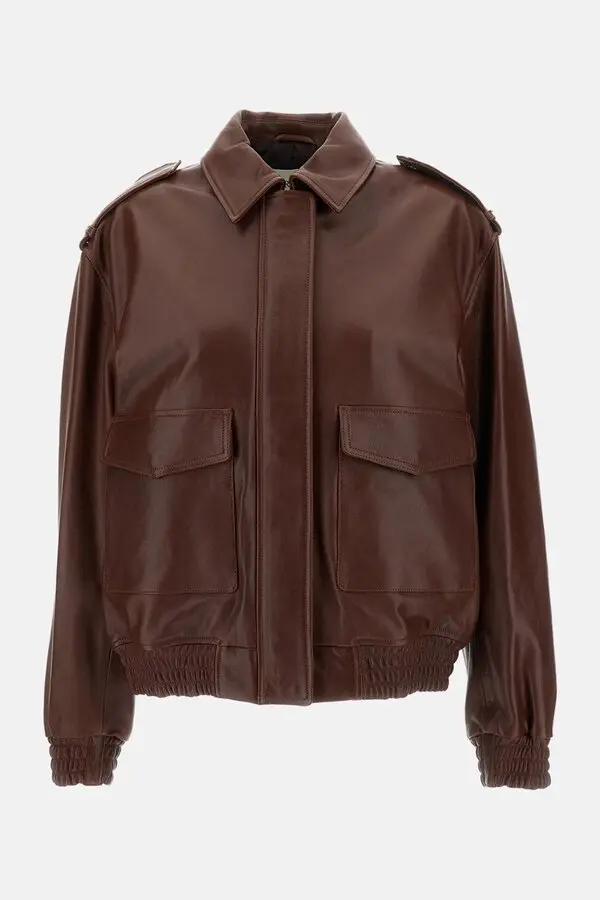 ARMA Giacca In Pelle Astra Vegetal - Marrone