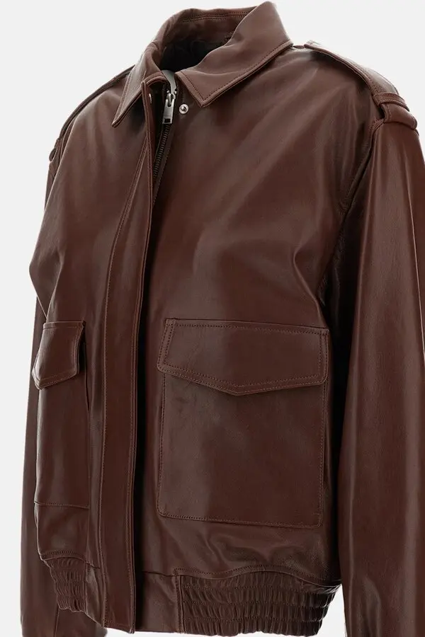 ARMA Giacca In Pelle Astra Vegetal - Marrone