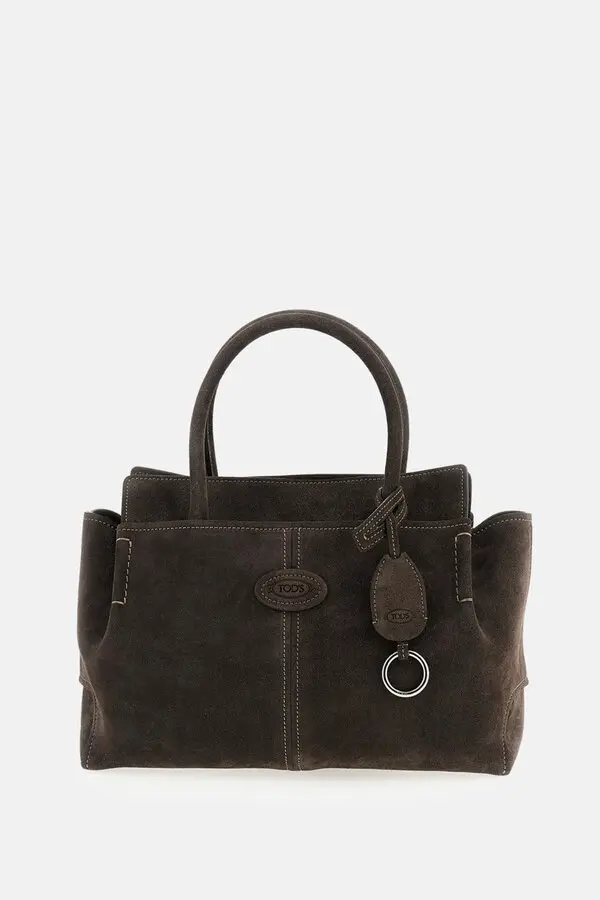 TOD'S Borsa Shopping Piccola In Pelle Scamosciata - Brown