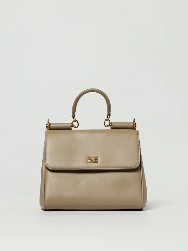 Dolce & Gabbana My Sicily Mini Leather Handbag With Removable Shoulder Strap - Pink